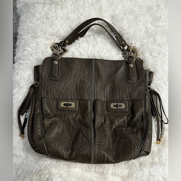Coach | Bags | Coach Women Grey Leather Chelsea Flagship Tote Shopper ...